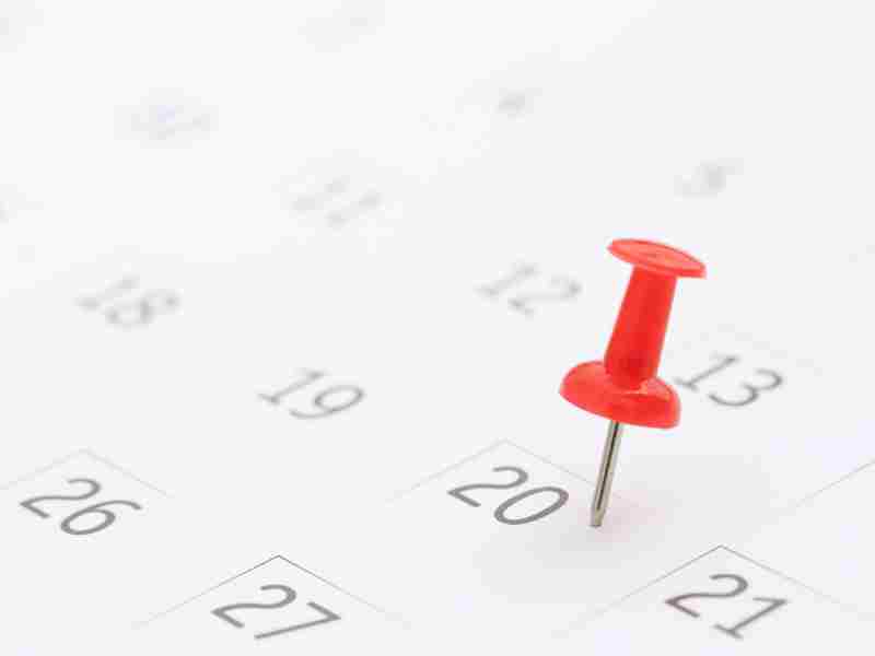 Le calendrier des travaux comptables d'une entreprise